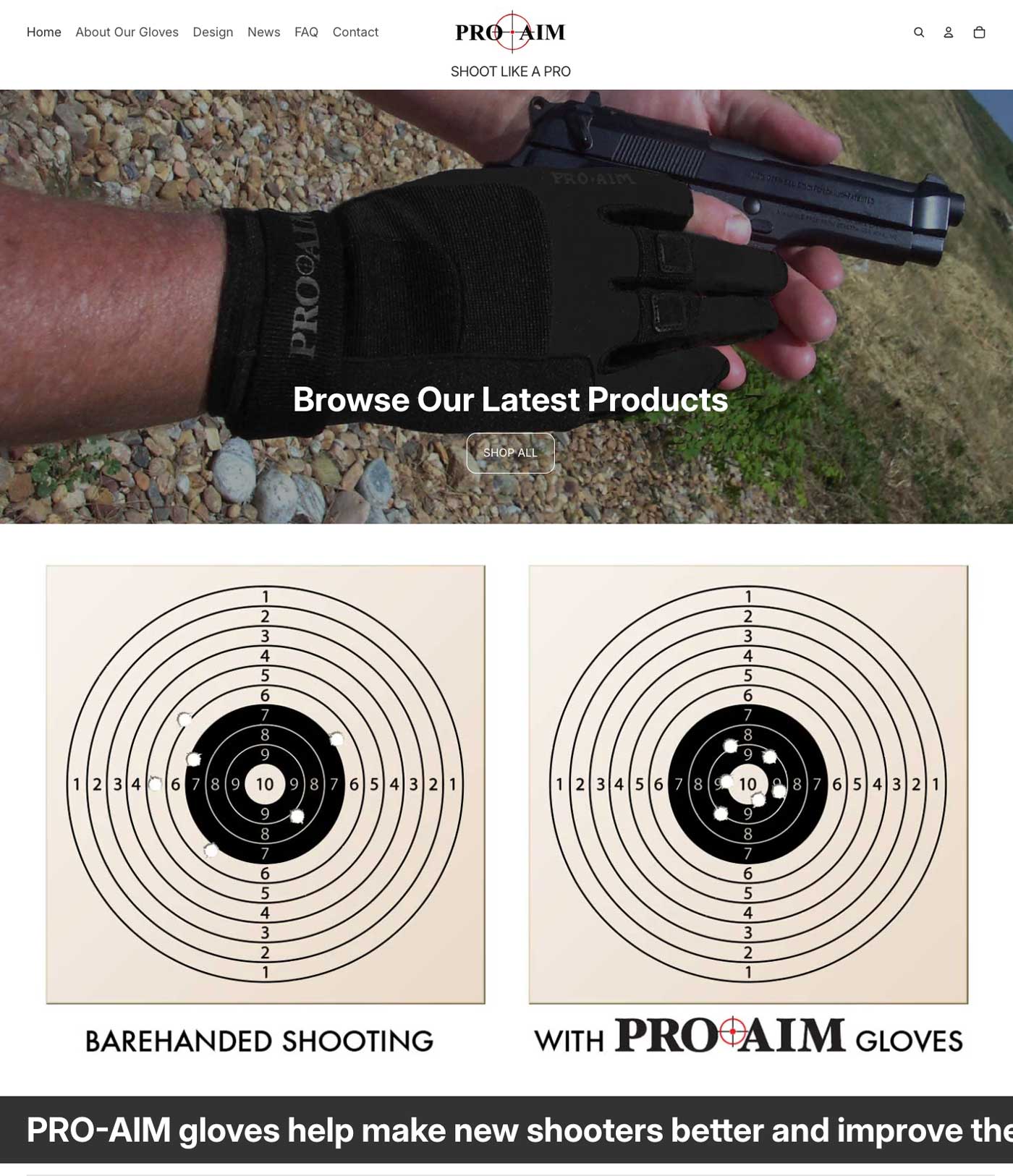 The All-New PRO-AIM.com Website – Pro Aim Gloves